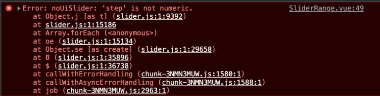 【Nuxt.js】”Error: noUiSlider: ‘step’ is not numeric.”というエラーが出たときの対処方法 | Linux・ネットワークの学習サイト ...